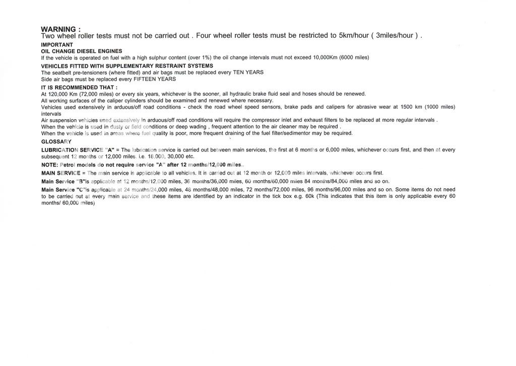 SERVICING | Range Rovers Forum