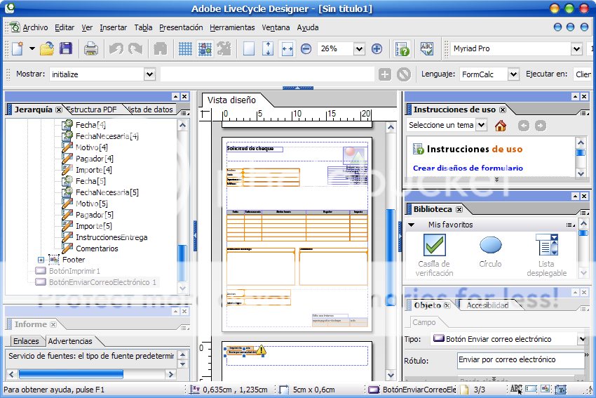 Portable Adobe LiveCycle Designer 8.0, Mejora cualuier formulario o ...