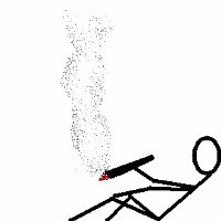 Stickman Smoking gif by oooooomonkeys | Photobucket