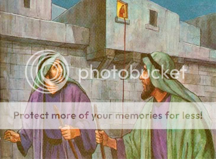 RAHAB AND THE SCARLETT THREAD BEFORE THE TWO SPIES Photo by iam733 ...