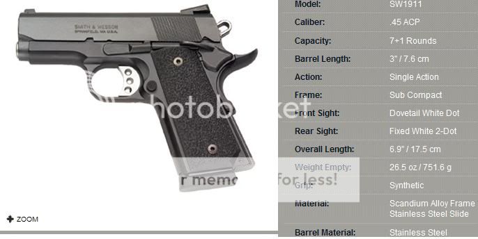 S&W Sub Compact 1911 | Northeastshooters.com Forums
