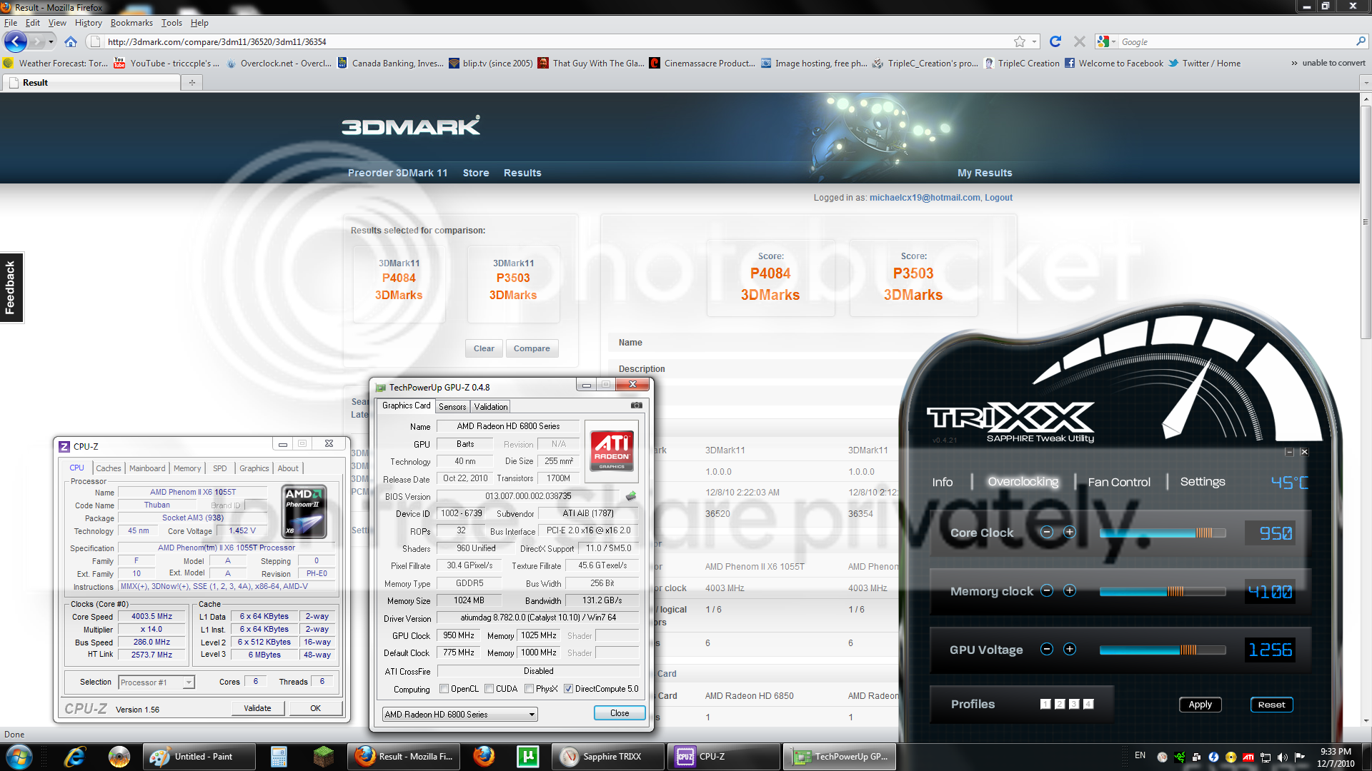 HD6850 3dmark 11 Performance (OC + Non-OC) | Overclock.net